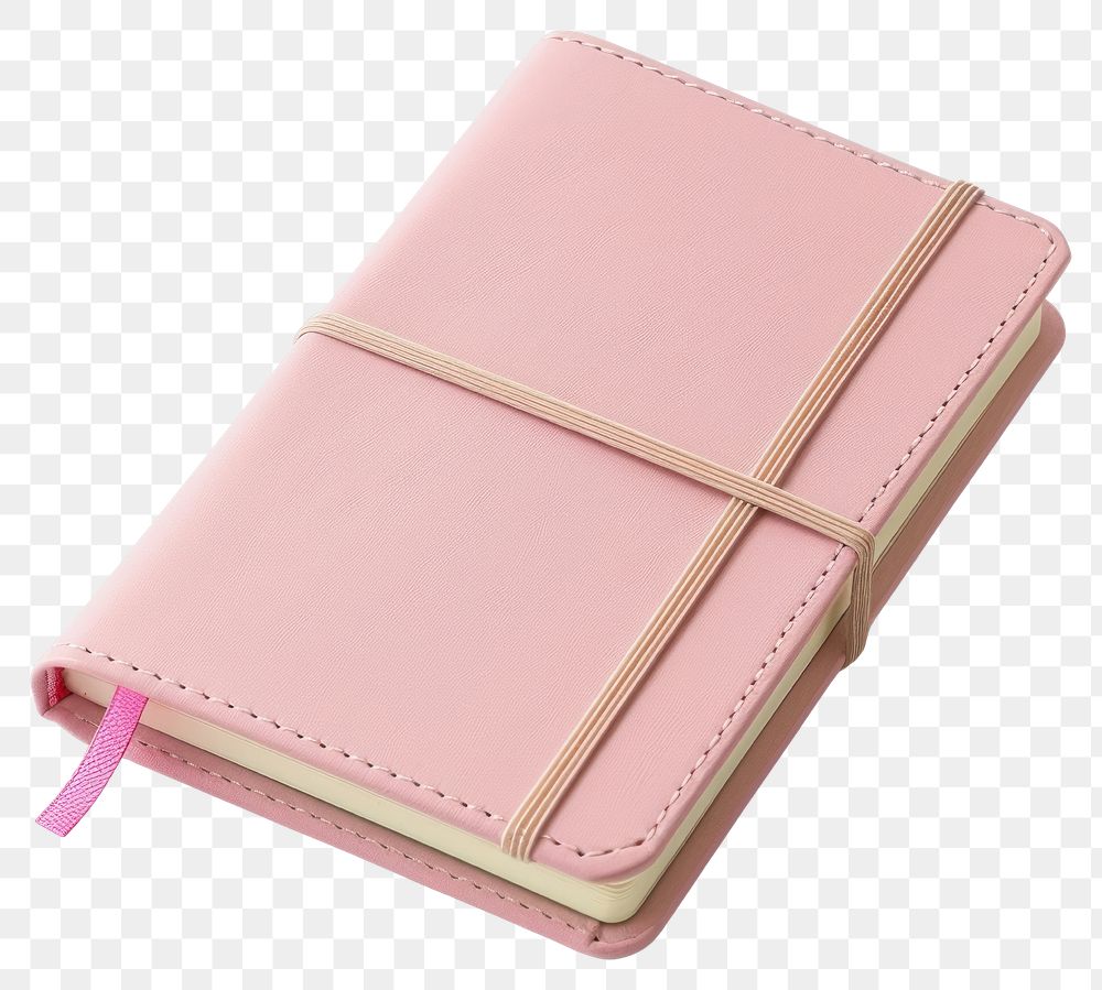 PNG Pink leather notebook elastic | Premium PNG - rawpixel