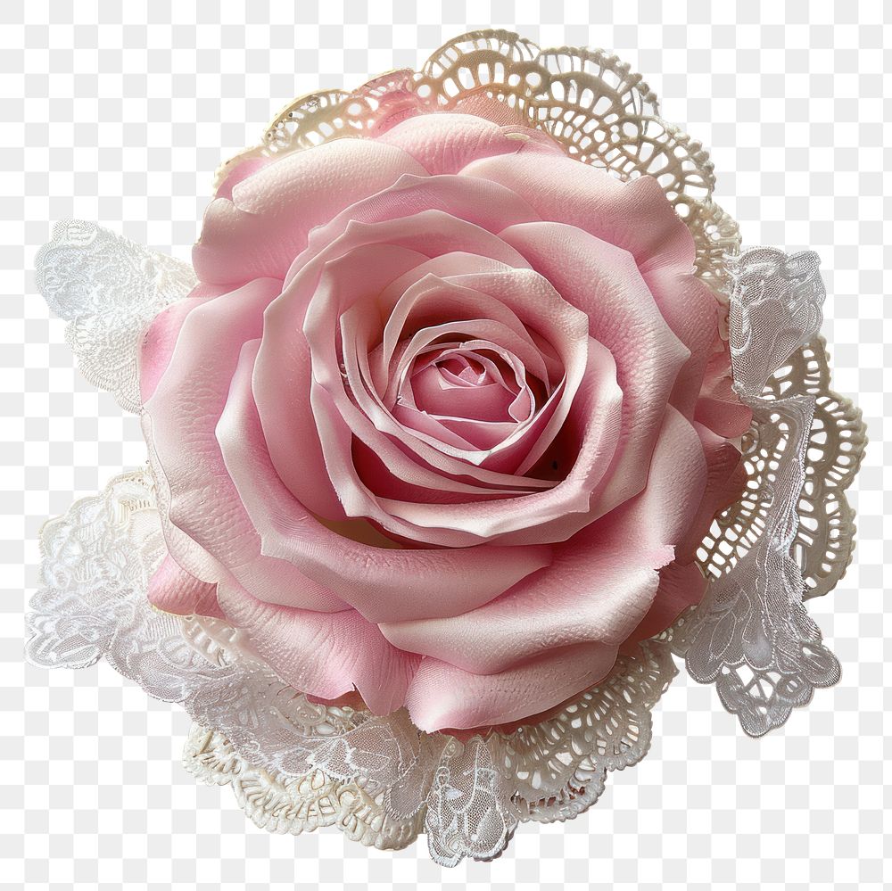 PNG Elegant pink rose lace | Premium PNG - rawpixel