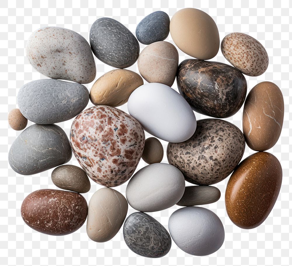 PNG Colorful smooth pebbles white | Free PNG - rawpixel