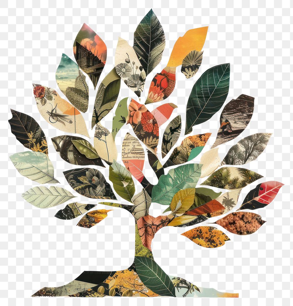 PNG Tree shape collage cutouts | Free PNG - rawpixel