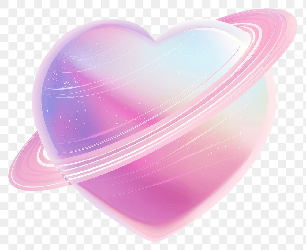 PNG Pastel heart Saturn rings | Free PNG - rawpixel