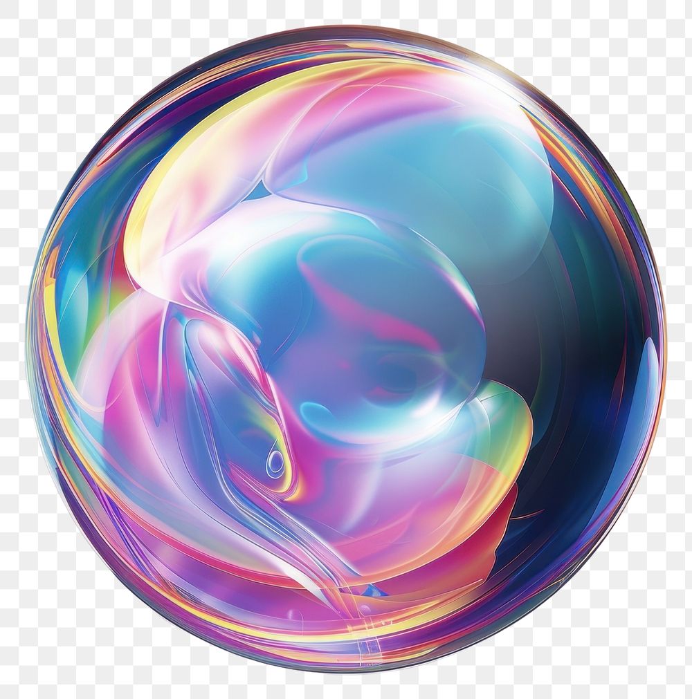PNG Colorful abstract fluid sphere | Free PNG - rawpixel