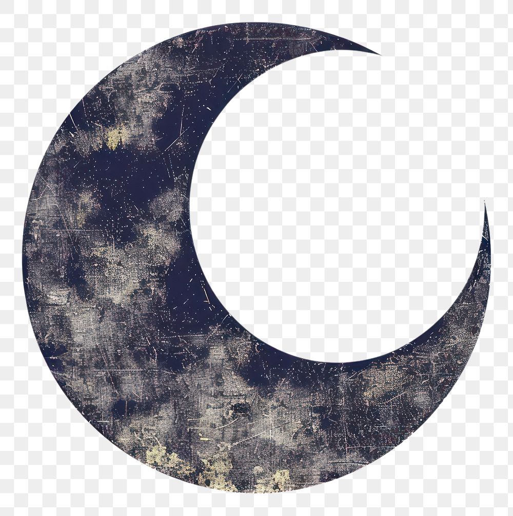 PNG Grunge crescent moon illustration | Free PNG - rawpixel