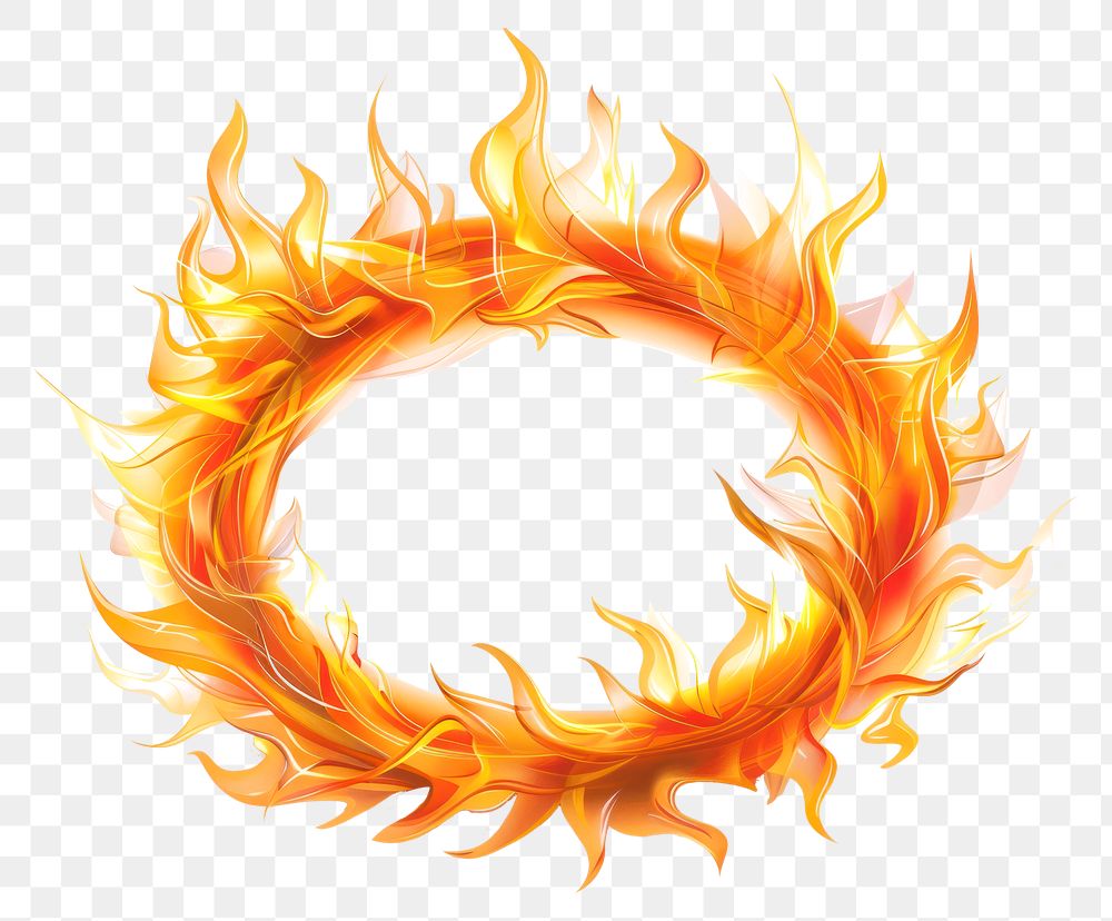 PNG Fiery circular flame illustration | Free PNG - rawpixel