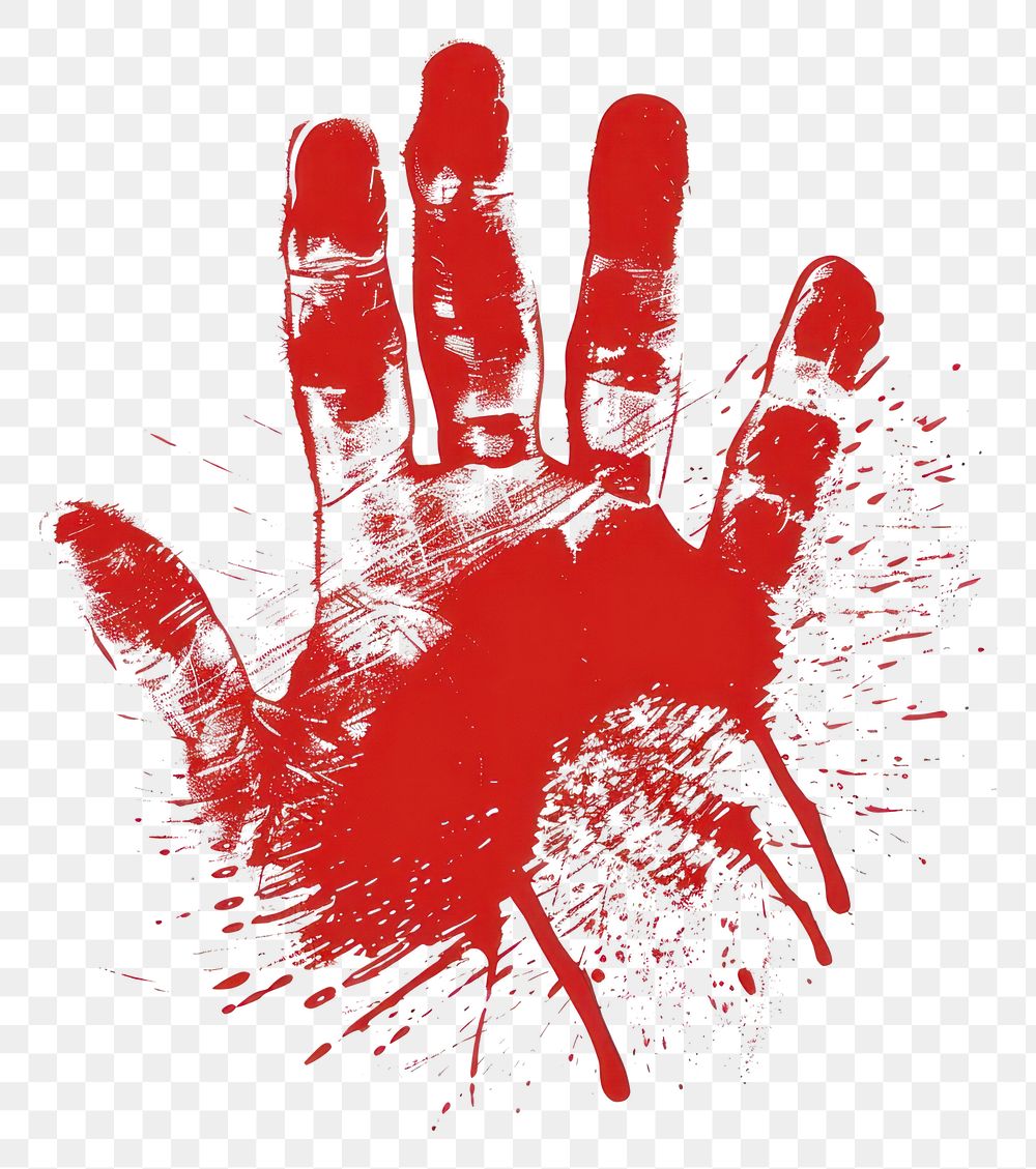 PNG Red handprint splatters | Premium PNG - rawpixel