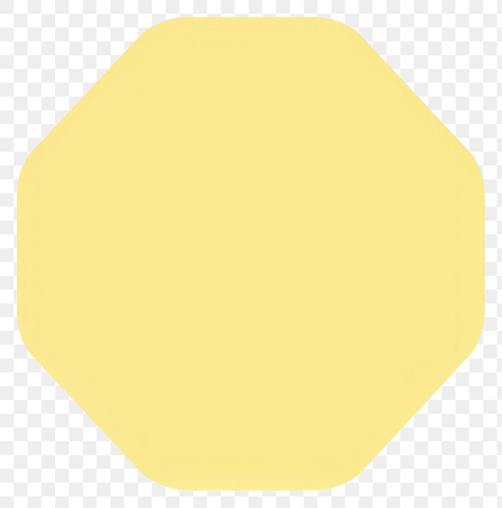 PNG Yellow octagon geometric shape | Free PNG - rawpixel