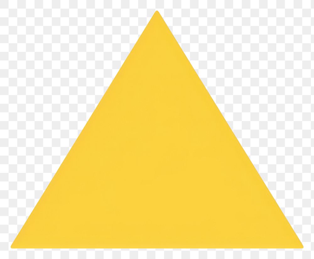 PNG Yellow triangle geometric shape | Free PNG - rawpixel