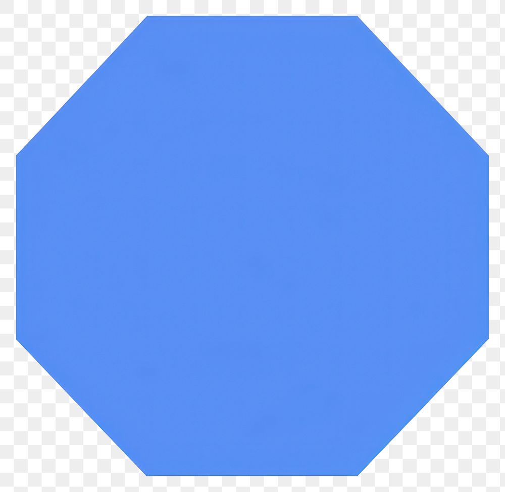 PNG Blue octagon geometric shape | Free PNG - rawpixel