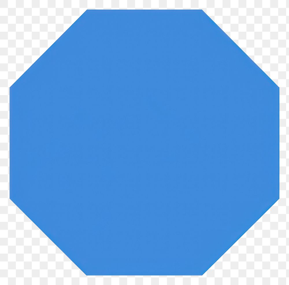 PNG Blue octagon geometric shape | Free PNG - rawpixel