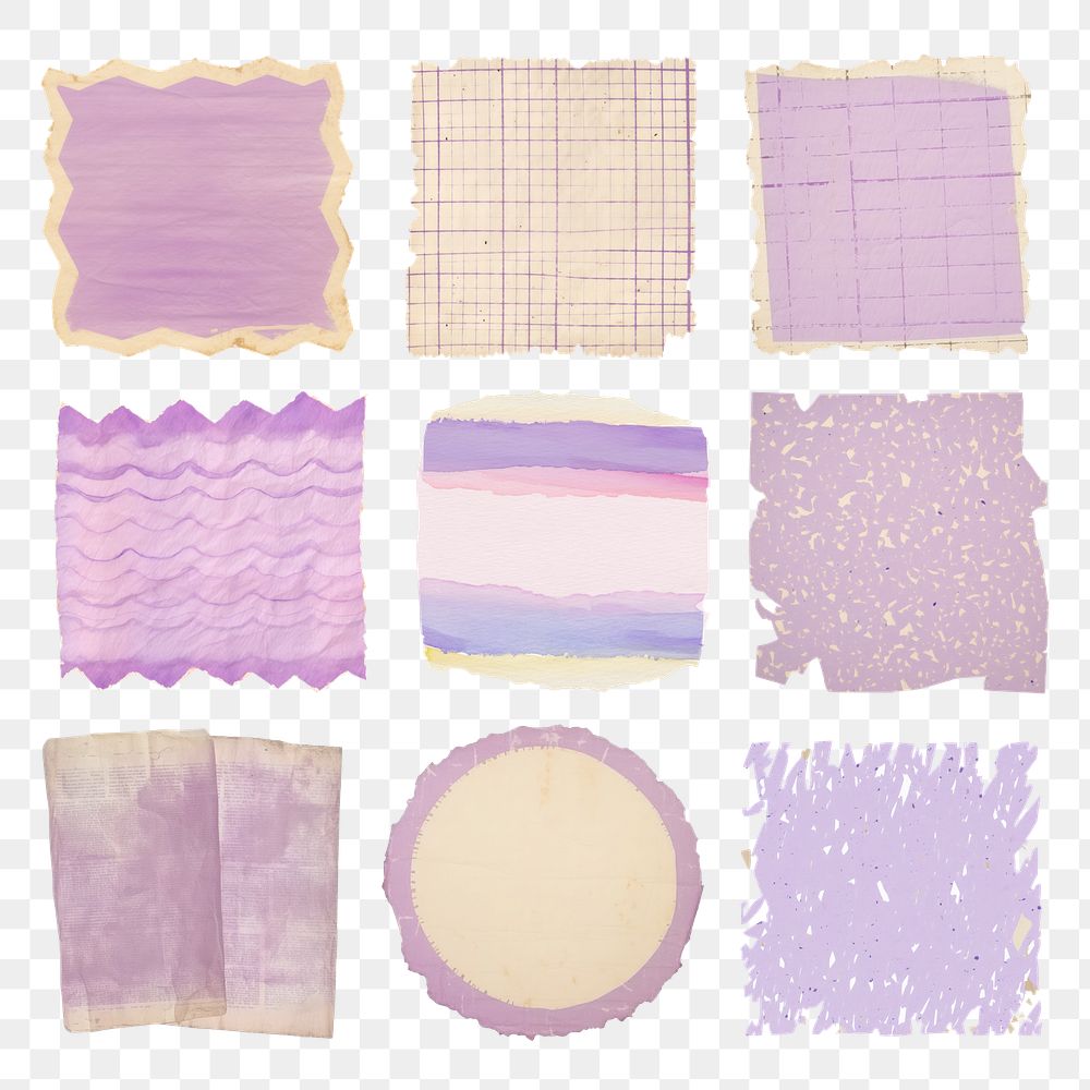 PNG Vintage purple ripped paper | Free PNG - rawpixel