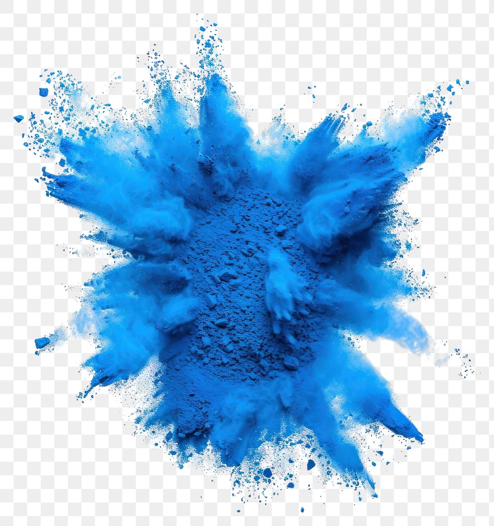 Vibrant blue powder explosion | Free PNG - rawpixel