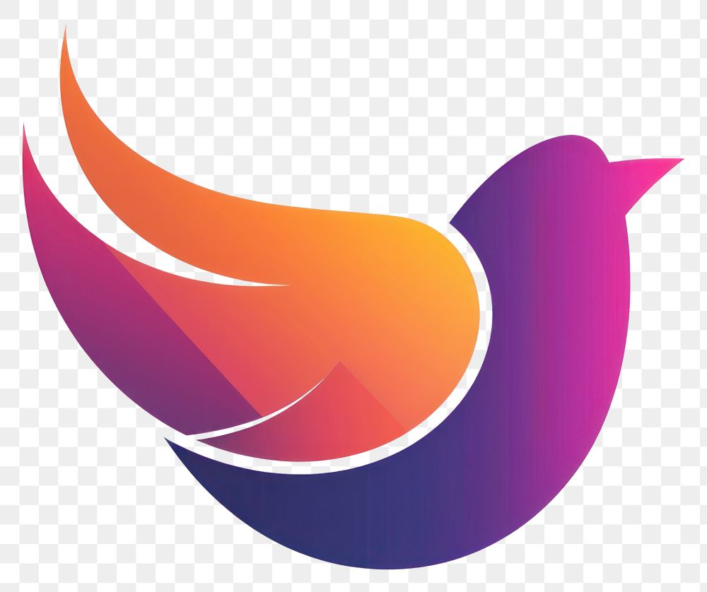 Colorful bird logo design | Free PNG - rawpixel