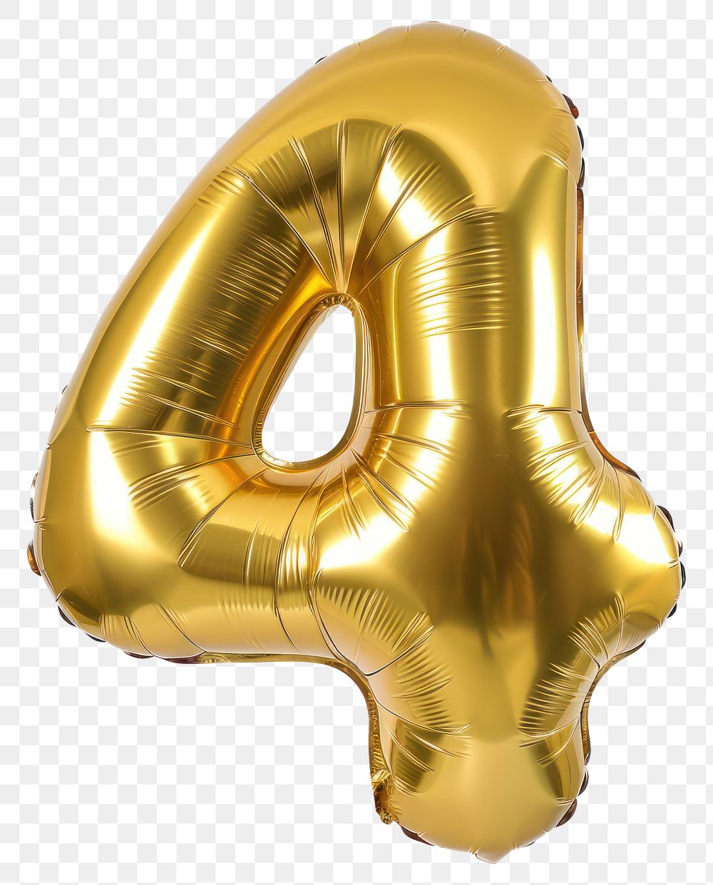 PNG Golden number four balloon | Free PNG - rawpixel