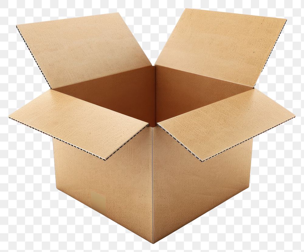 PNG Open cardboard box isolated | Free PNG - rawpixel