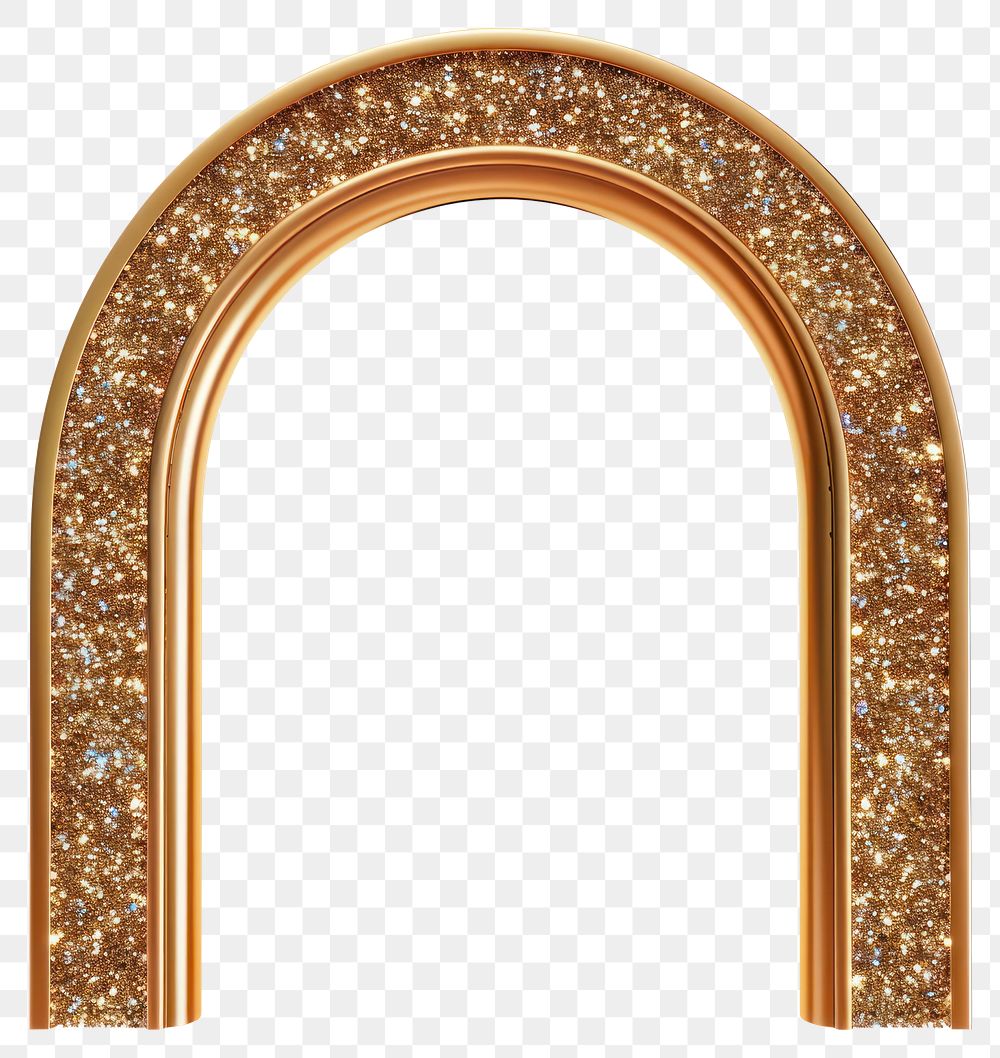 PNG Glittering golden arch frame | Free PNG - rawpixel