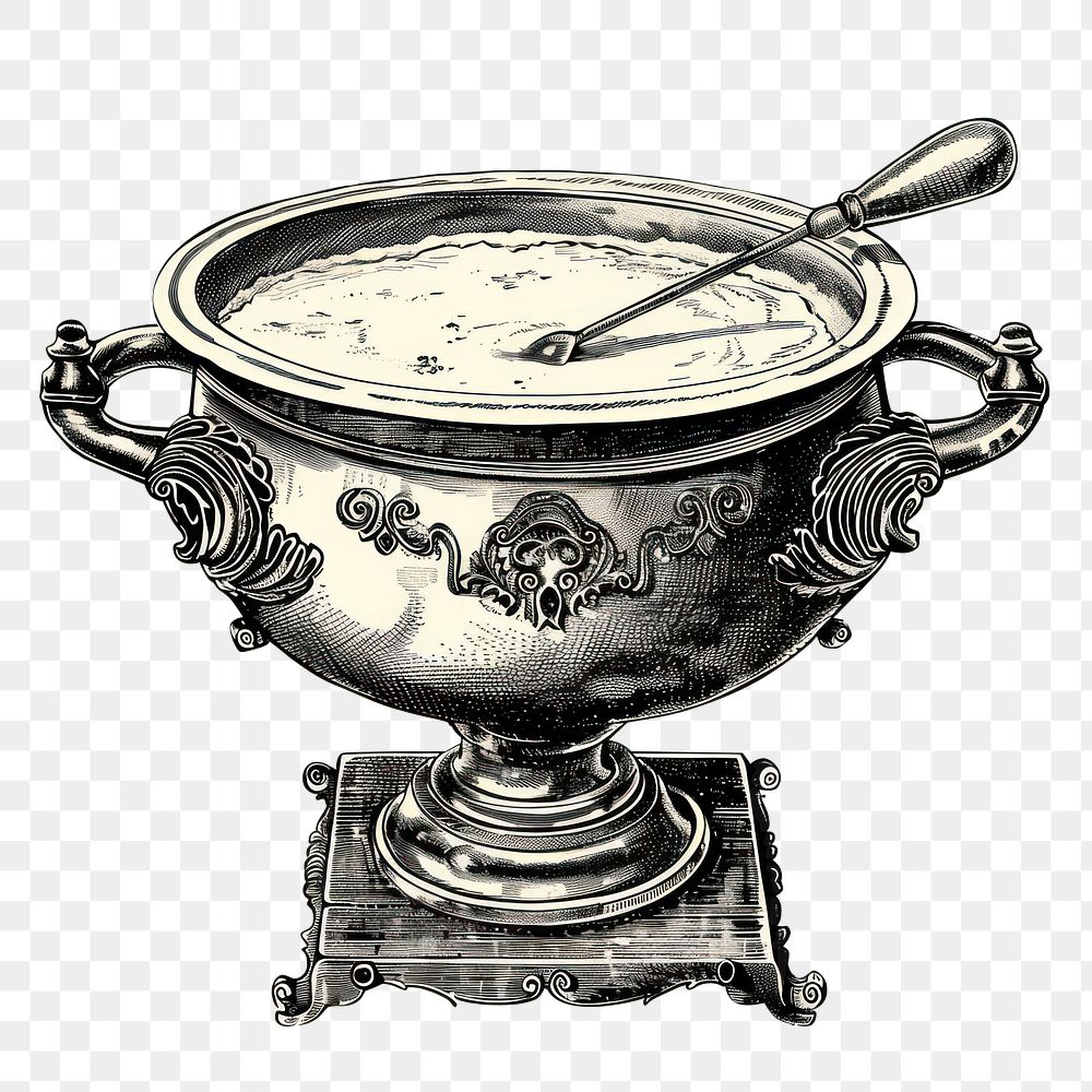 PNG Vintage soup tureen illustration | Premium PNG - rawpixel