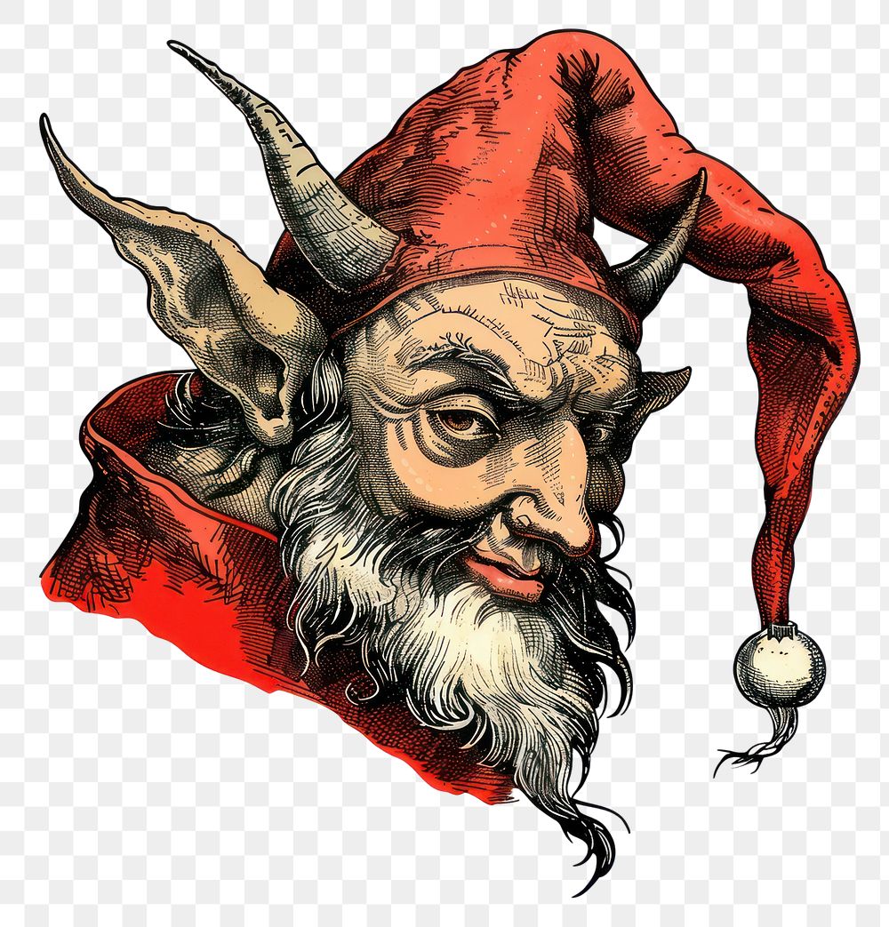 PNG Mythical creature red hat | Free PNG - rawpixel