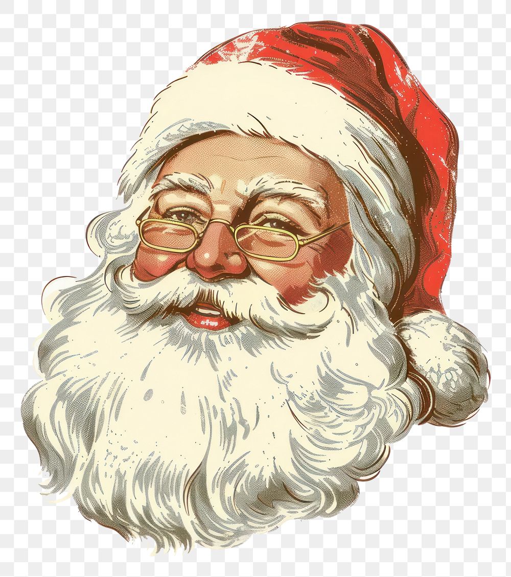 PNG Vintage Santa Claus illustration | Free PNG - rawpixel
