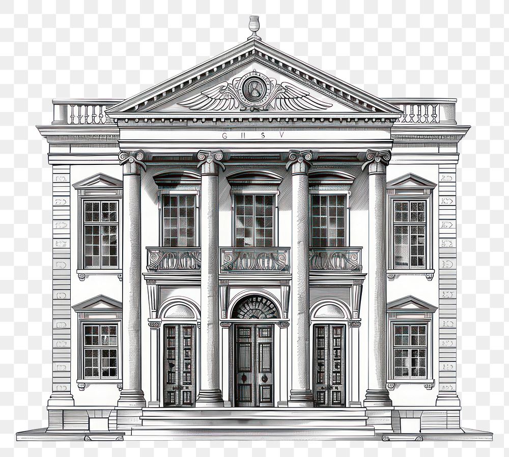 PNG Elegant classical architectural building | Free PNG - rawpixel