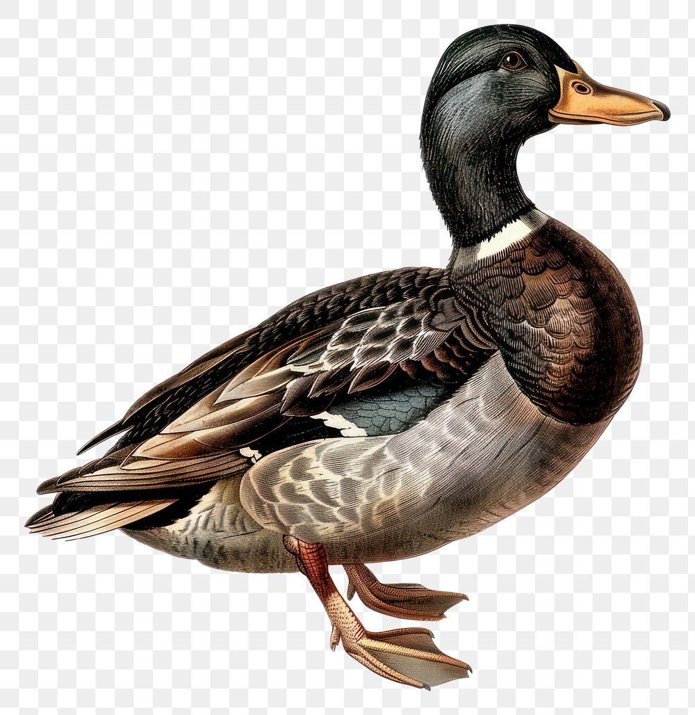 PNG Detailed illustration duck | Free PNG - rawpixel