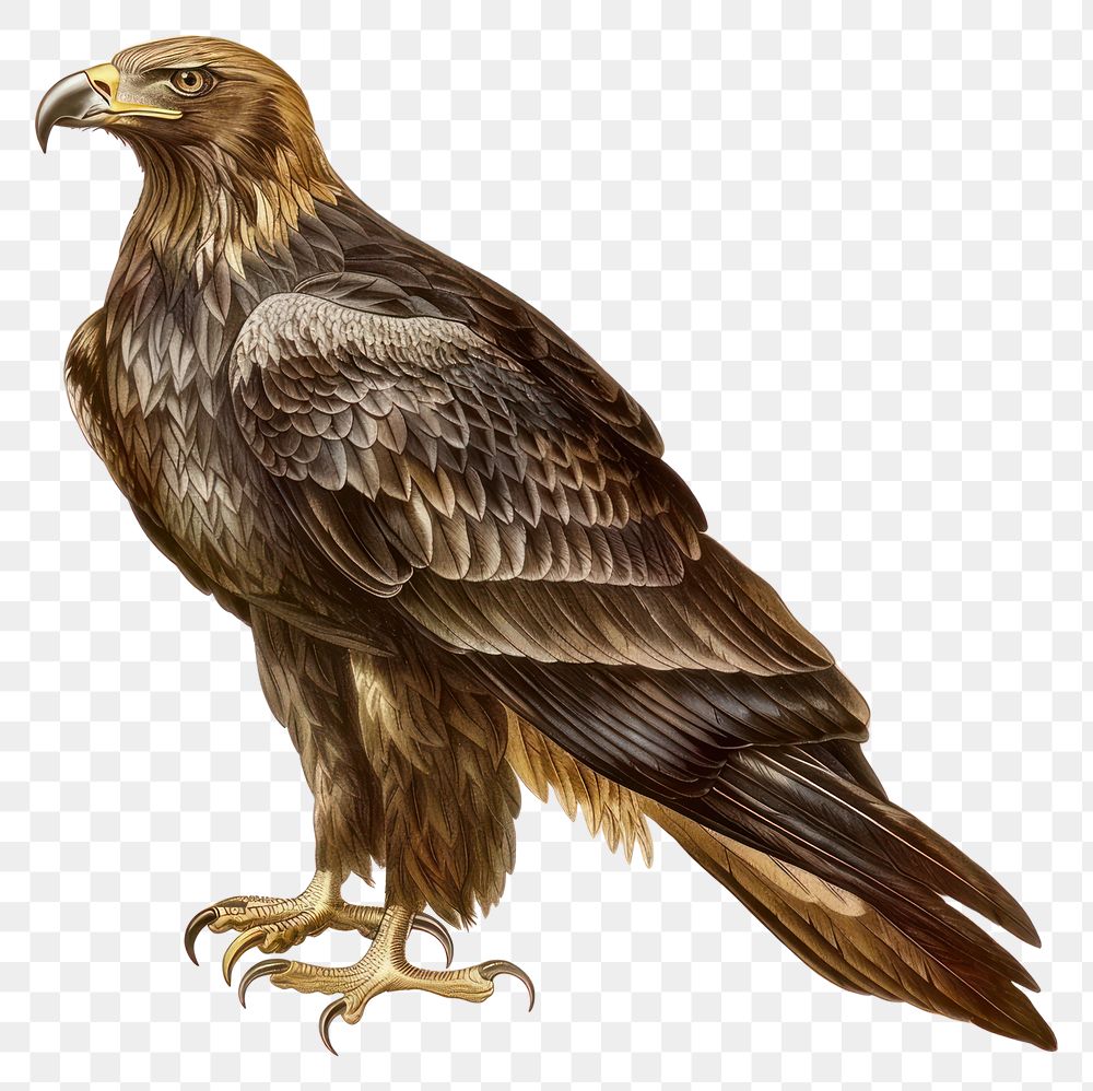 PNG Majestic eagle detailed illustration | Free PNG - rawpixel