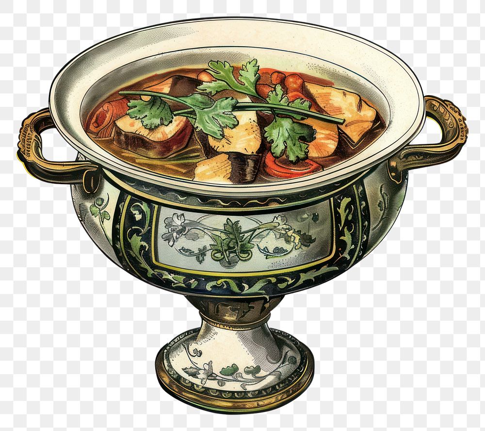 PNG Elegant vintage soup tureen | Free PNG - rawpixel