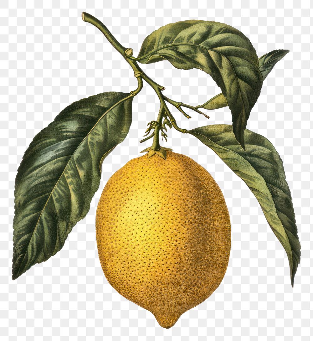 PNG Vintage lemon botanical illustration | Premium PNG - rawpixel