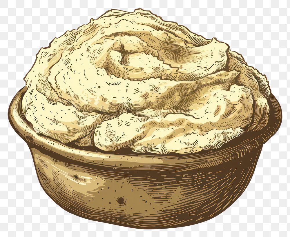 PNG Vintage mashed potatoes illustration | Free PNG - rawpixel