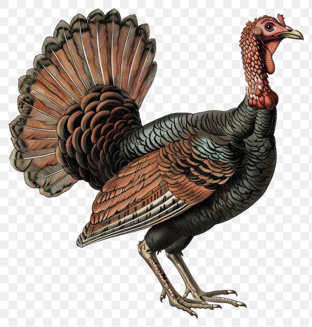 PNG Detailed turkey bird illustration | Premium PNG - rawpixel