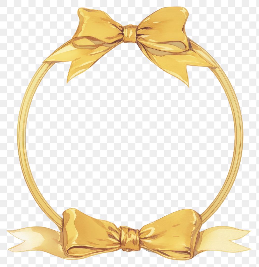 PNG Elegant golden ribbon frame | Free PNG - rawpixel