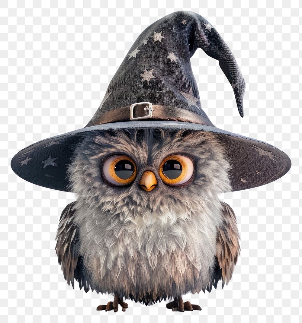PNG Cute owl wearing wizard | Premium PNG - rawpixel