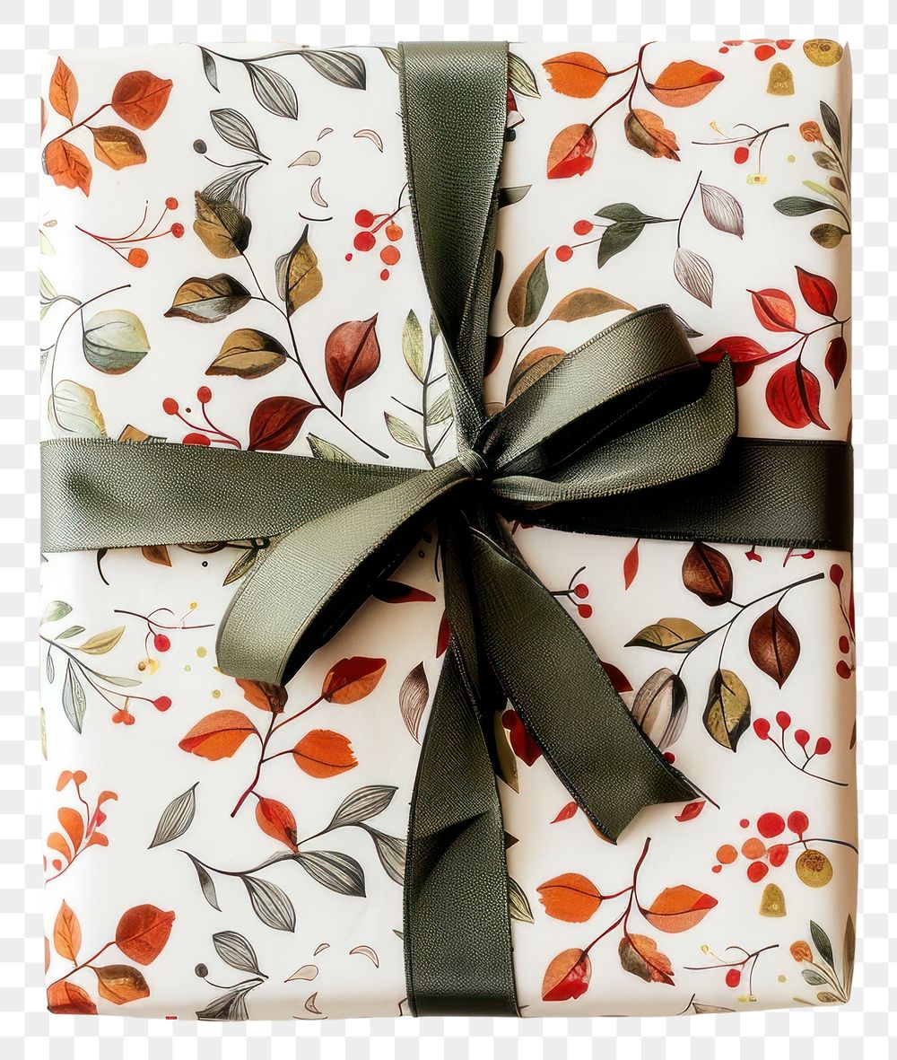 PNG Elegant floral gift wrap | Premium PNG - rawpixel