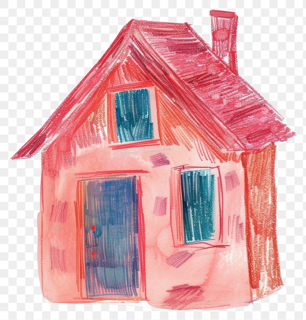 PNG Colorful hand-drawn house illustration | Free PNG - rawpixel