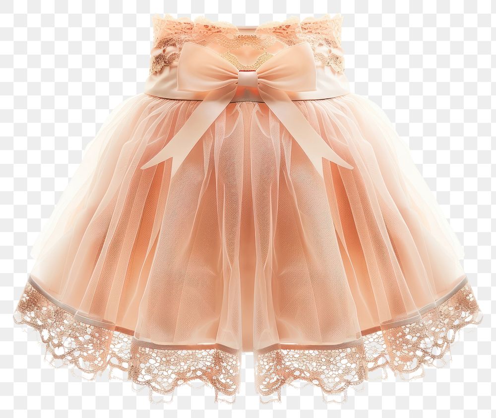 PNG Elegant peach lace tutu | Free PNG - rawpixel