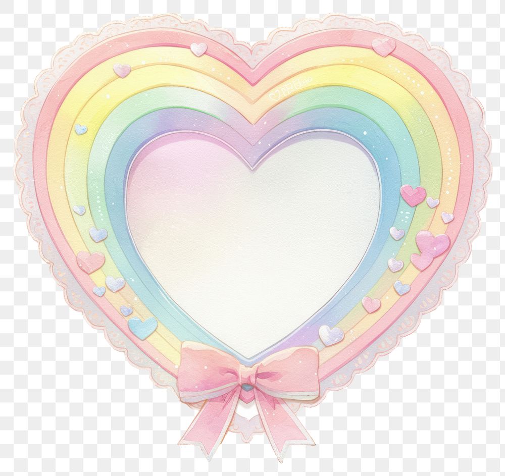 PNG Colorful heart-shaped frame illustration | Free PNG - rawpixel
