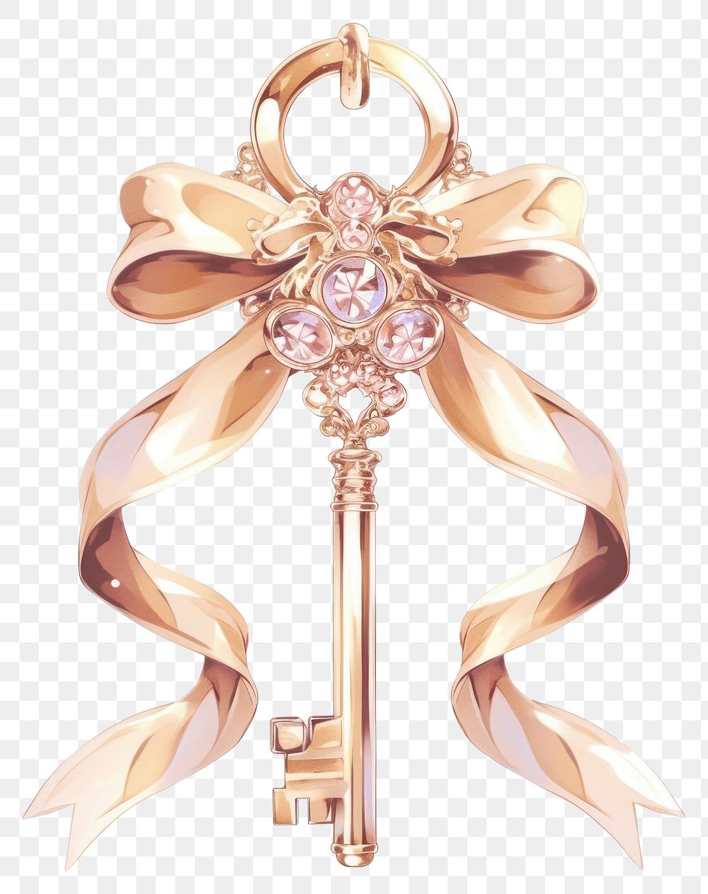 PNG Coquette key charm accessories | Free PNG - rawpixel