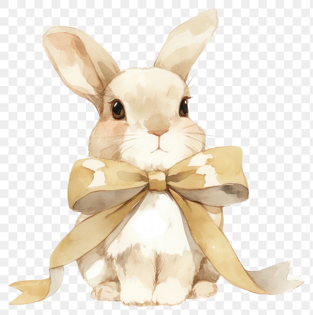 PNG Cute bunny large bow | Premium PNG - rawpixel