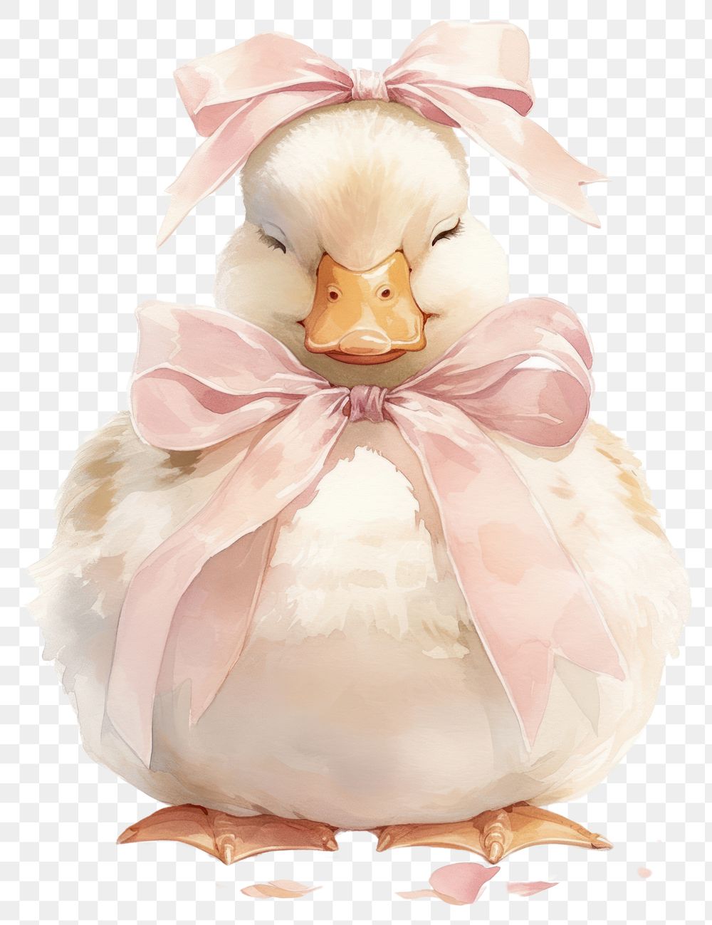 Coquette Duck Watercolor Art Images | Free Photos, PNG Stickers ...