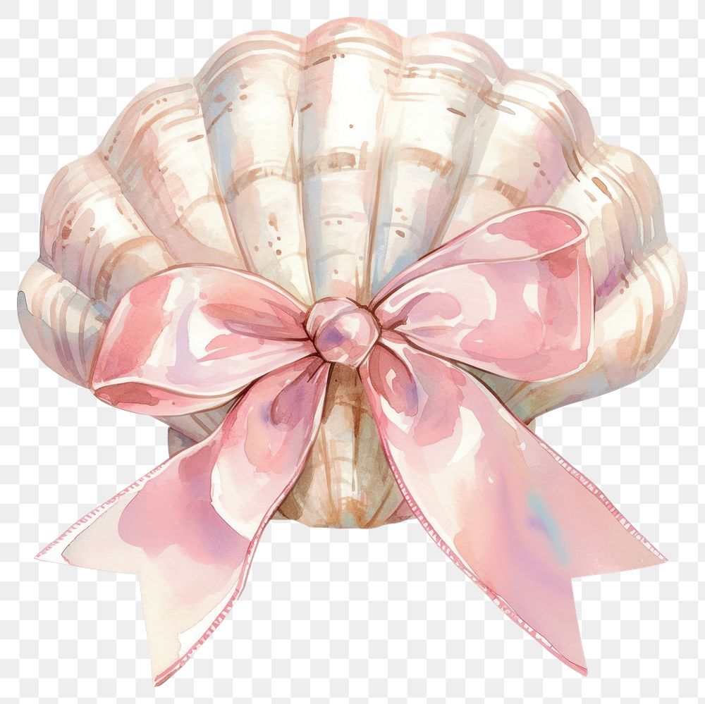 PNG Elegant seashell pink ribbon | Premium PNG - rawpixel