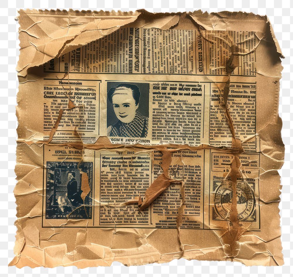 PNG Vintage newspaper torn edges | Premium PNG - rawpixel