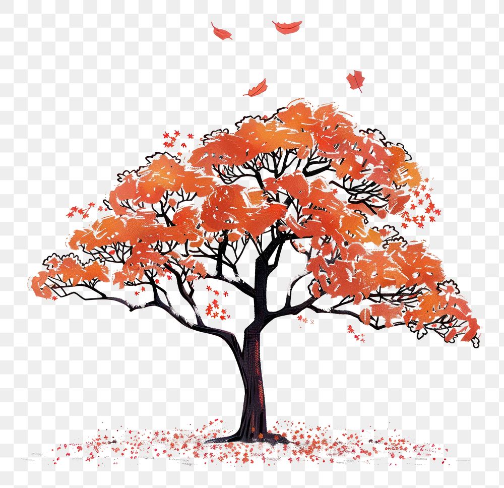 PNG japanese autumn tree color | Free PNG - rawpixel