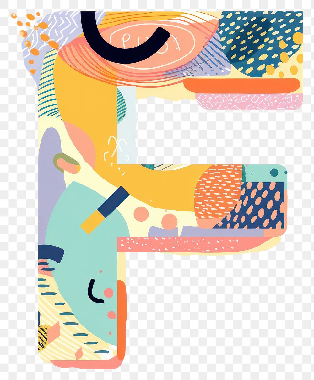 PNG Alphabet F art pattern | Free PNG - rawpixel