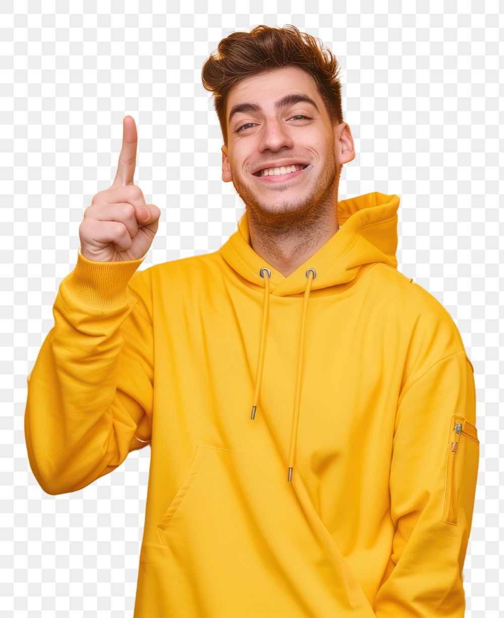 Smiley man point finger triumphant | Free PNG - rawpixel