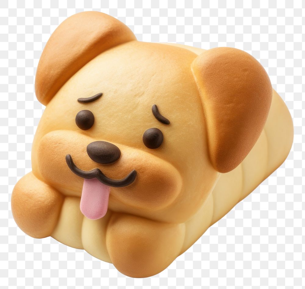 PNG Cute dog-shaped bread illustration | Free PNG - rawpixel