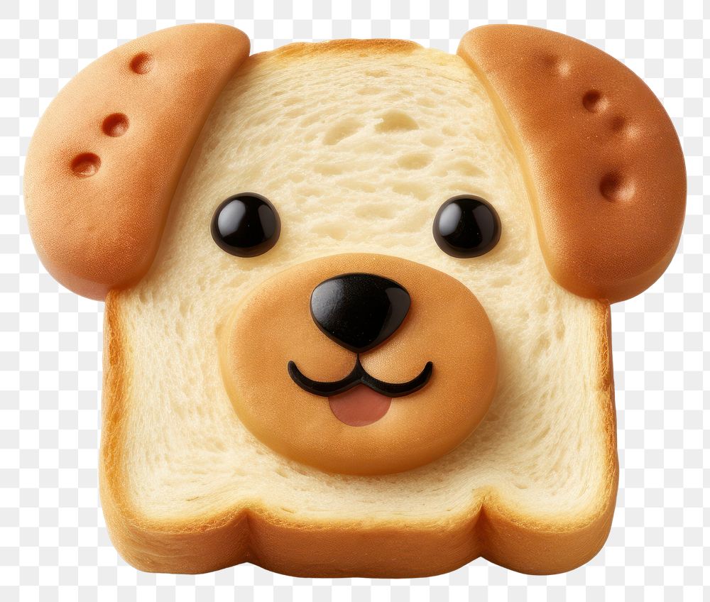 PNG Cute dog-shaped bread slice | Free PNG - rawpixel