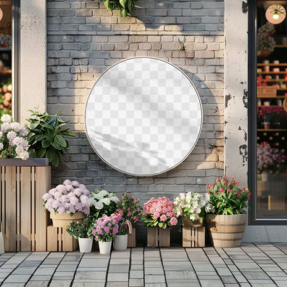 PNG flower shop sign mockup, | Free PNG - rawpixel