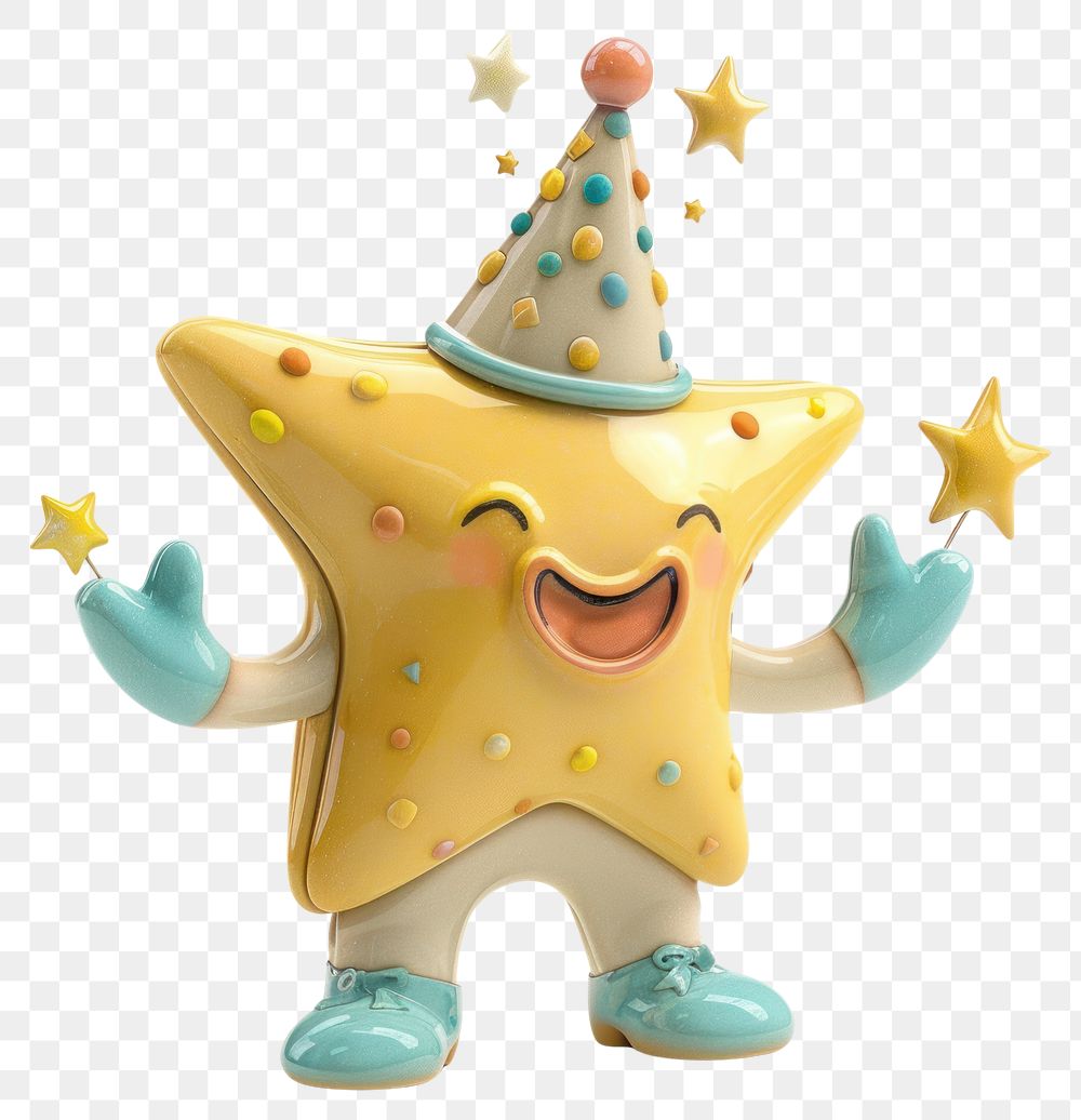 PNG Happy star character party | Free PNG - rawpixel