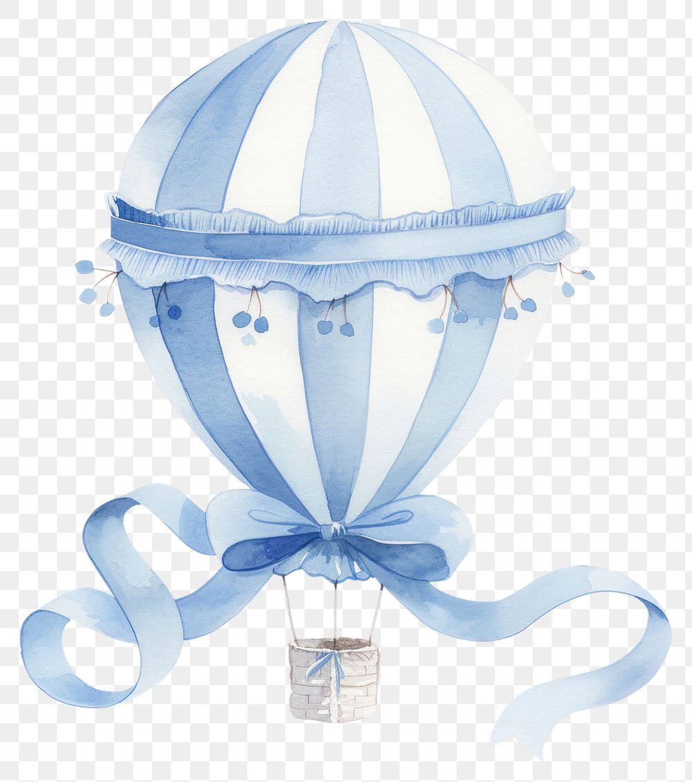 PNG Whimsical blue hot air | Free PNG - rawpixel