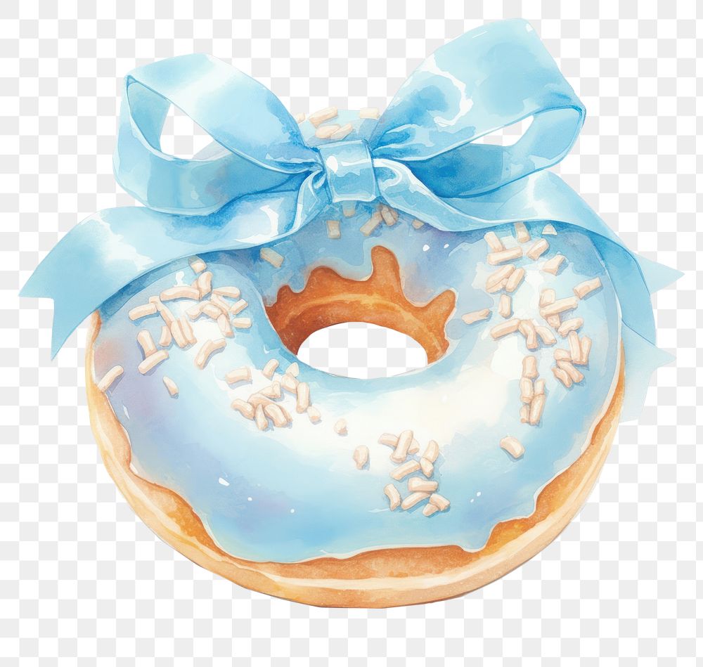 PNG Delicious donut blue icing | Premium PNG - rawpixel