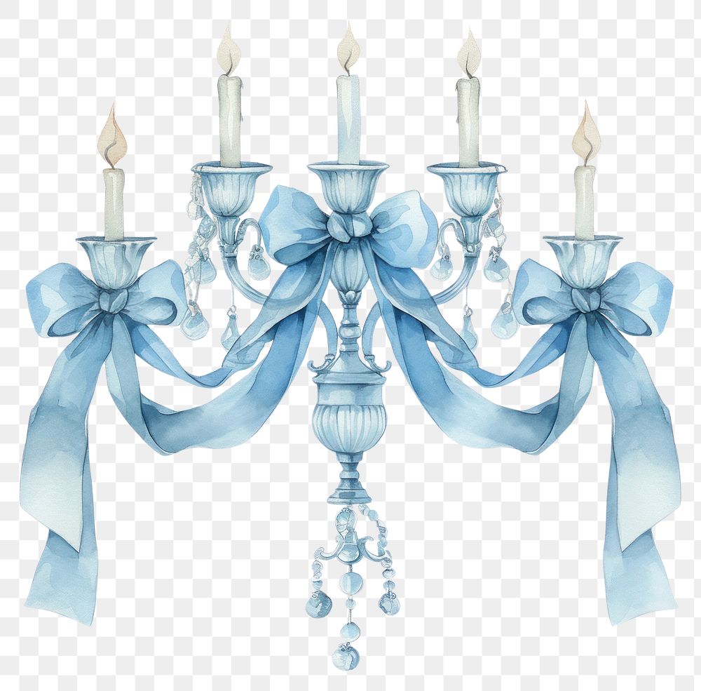 PNG Elegant watercolor chandelier illustration | Free PNG - rawpixel